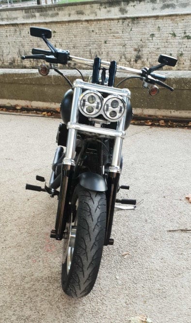 Fat Bob LED Headlight - No More Cyclops® | HogLights
