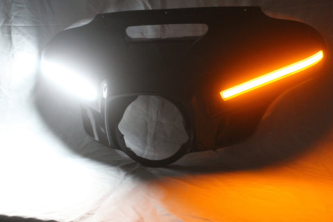 CVO™ Style LED Front Fairing with DRL for HD Touring 2014-2024 | HogLights