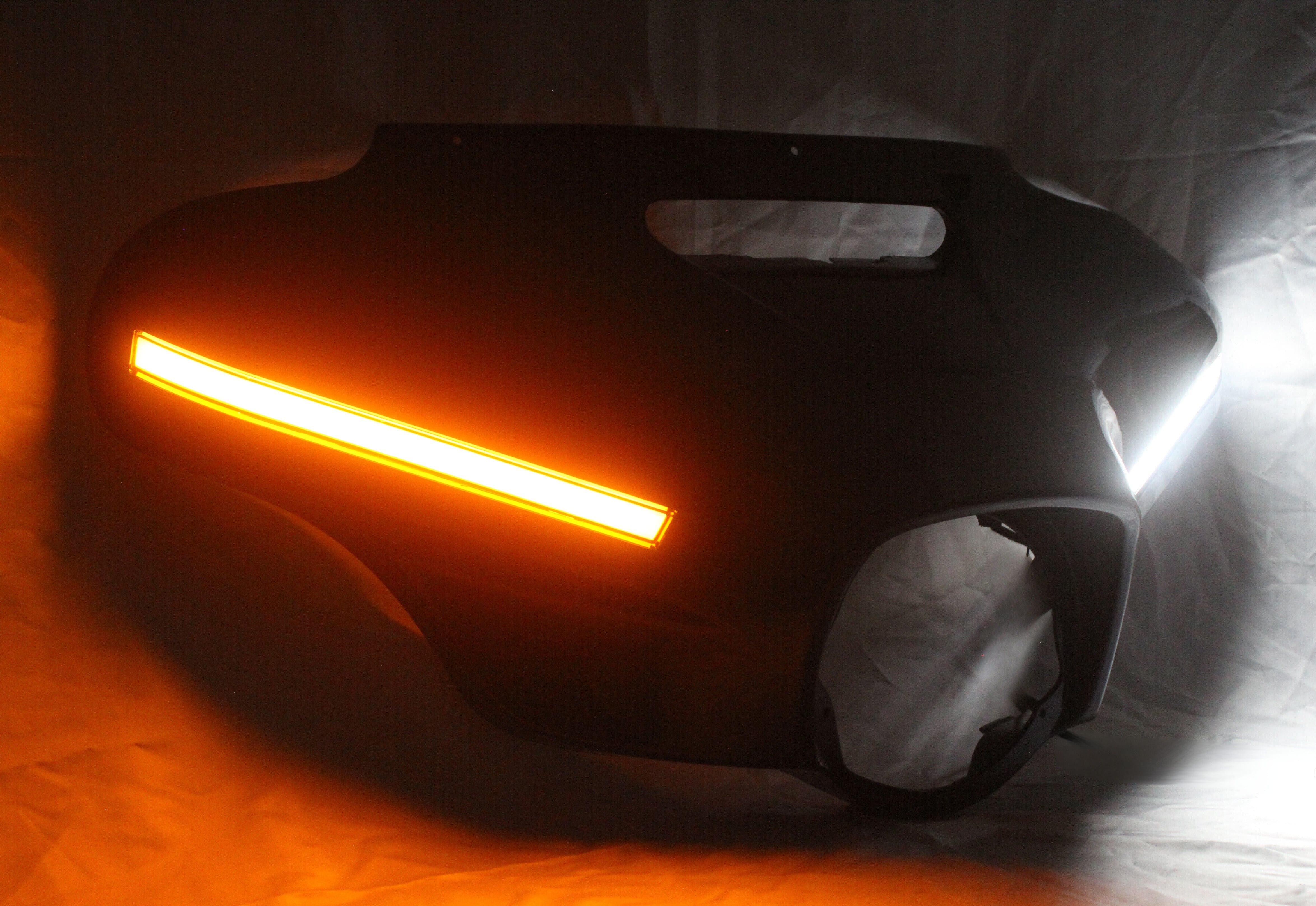 CVO™ Style LED Front Fairing with DRL for HD Touring 2014-2024 | HogLights