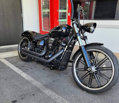 Extended Billet 5.75" Headlight Bucket with Peak - 18+ Breakout Kit ...