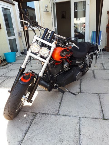 Fat Bob LED Headlight - No More Cyclops® | HogLights